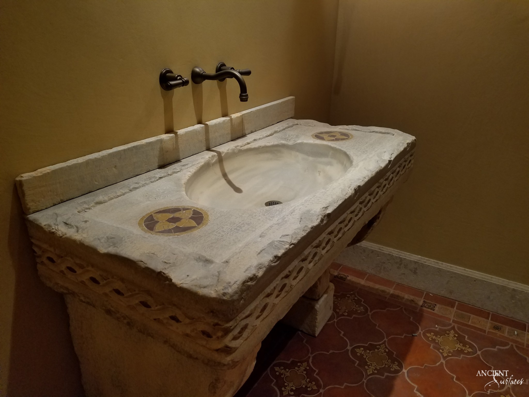 Elegance Carved in Stone: The Antique Marble Bathroom Sinks by Ancient ...